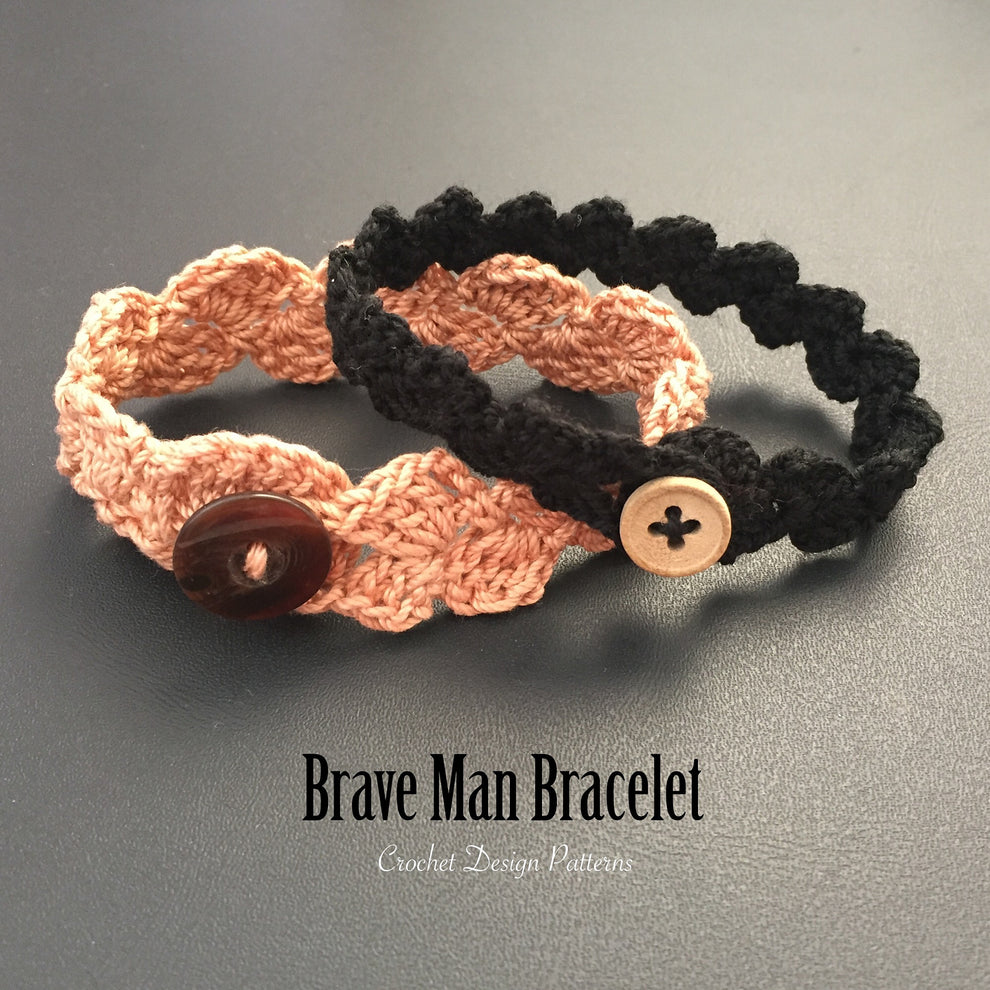 Brave Man Bracelet | Crochet Pdf Pattern – Crochet Design Patterns