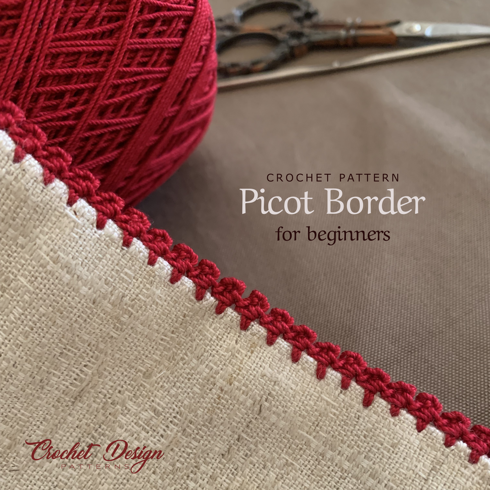 Picot mini border | Crochet pattern – Crochet Design Patterns