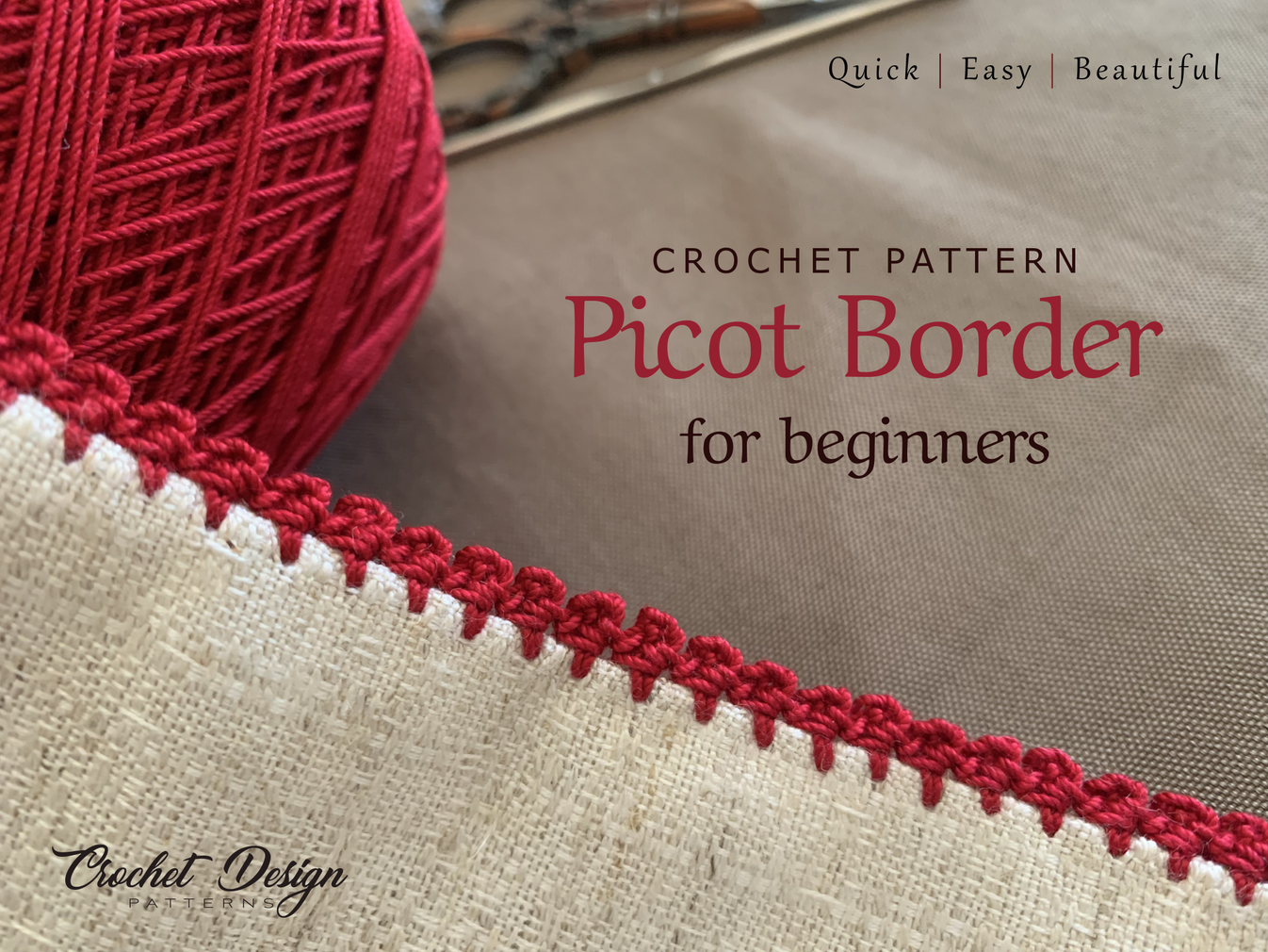 Picot mini border | Crochet pattern – Crochet Design Patterns