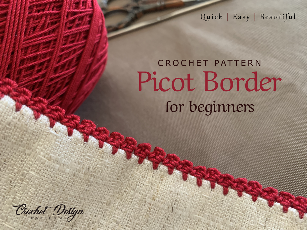 Picot mini border | Crochet pattern – Crochet Design Patterns
